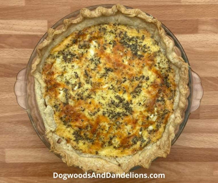 Three Cheese Quiche – Dogwoods & Dandelions